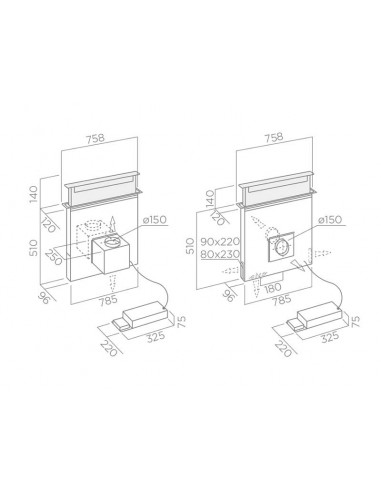 Elica PANDORA BL/F/90 Cappa Integrata 90 cm Classe A Nero | Tekworld.it